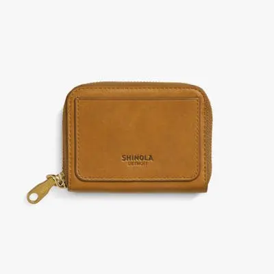 Shinola Pocket Small Zip Around Wallet - Tan