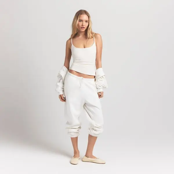 SKIMS Cotton Fleece Jogger Pants - Marble