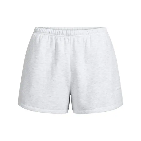 SKIMS Cotton Fleece Classic Short - Light Heather Grey