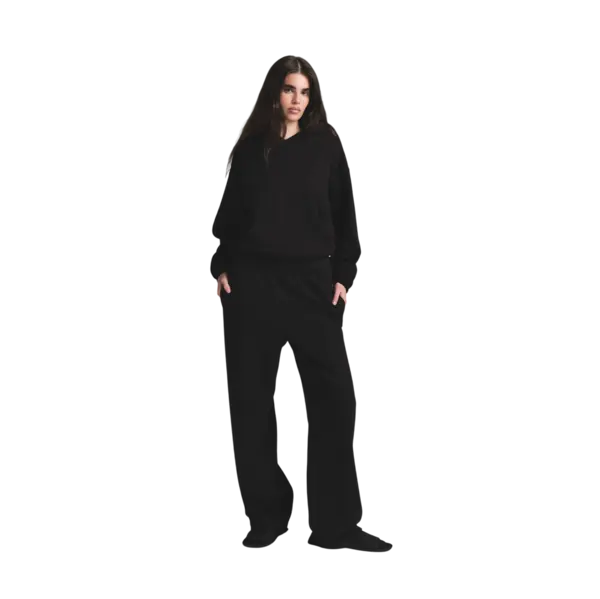 SKIMS Classic Cotton Fleece Hoodie - Onyx