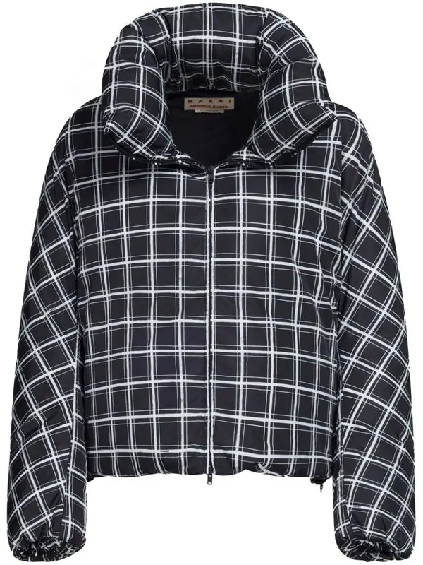 Marni Checked Down Jacket