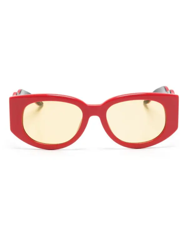 Casablanca Round-frame Sunglasses - Red