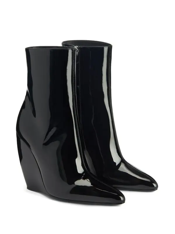 GIUSEPPE ZANOTTI 105mm Tylde Wedge Boots - Black