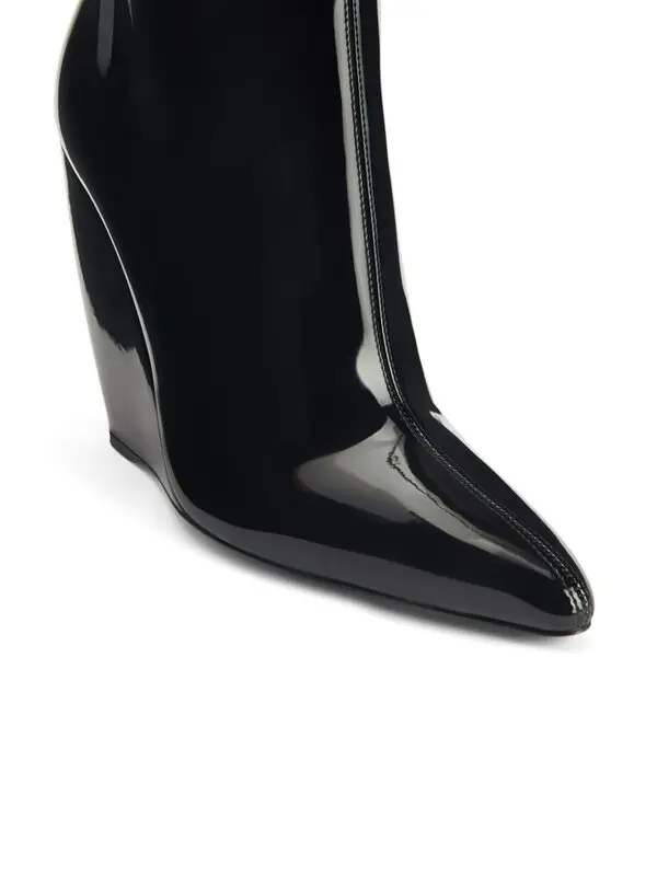 GIUSEPPE ZANOTTI 105mm Tylde Wedge Boots - Black