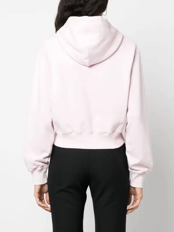 AMBUSH Cropped Cotton Hoodie - Pink