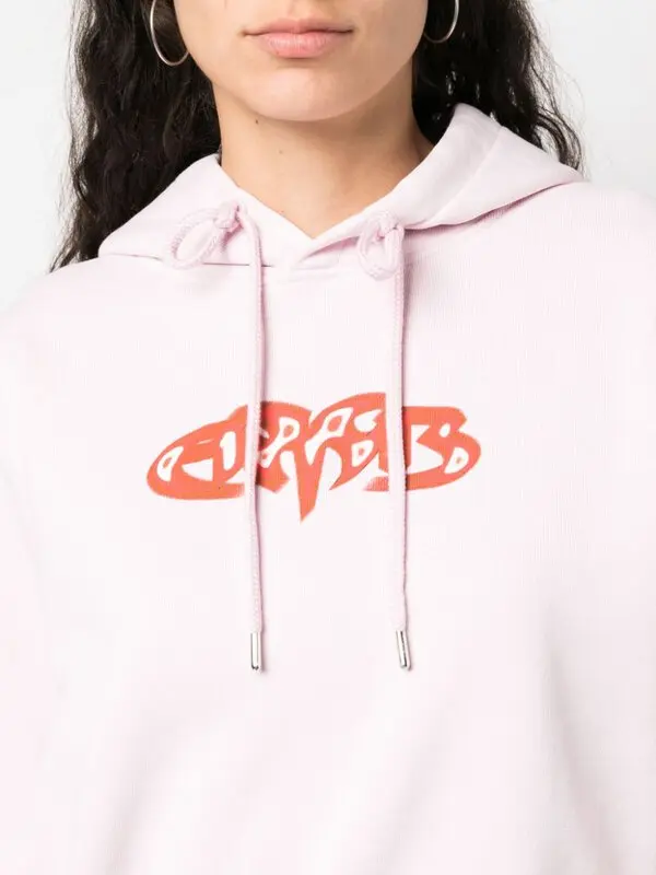 AMBUSH Cropped Cotton Hoodie - Pink