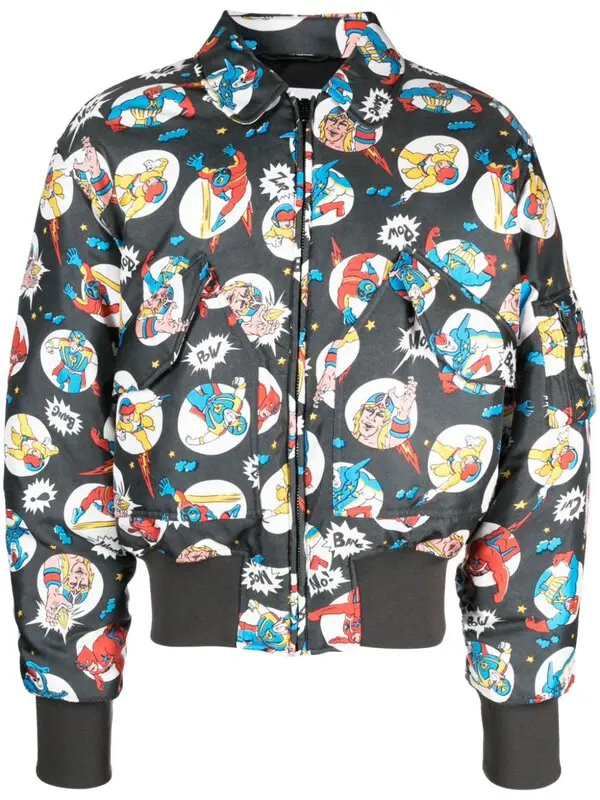 Moschino Graphic-print Bomber Jacket