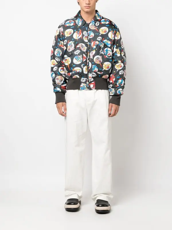 Moschino Graphic-print Bomber Jacket