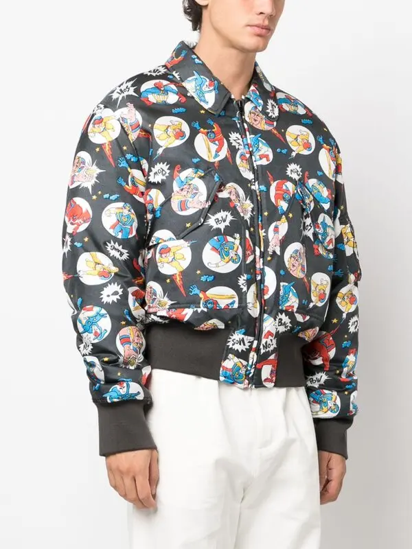 Moschino Graphic-print Bomber Jacket