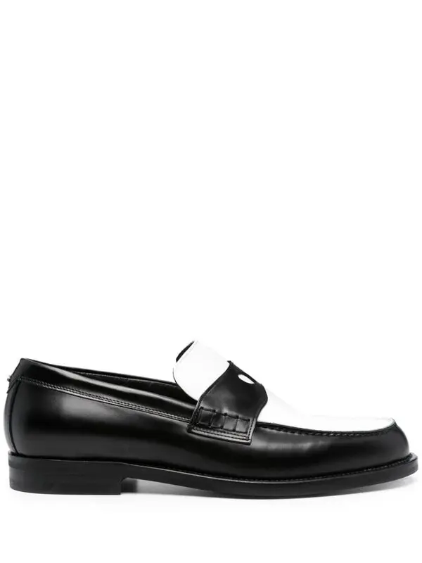 Gcds Two-tone Design Loafers - White