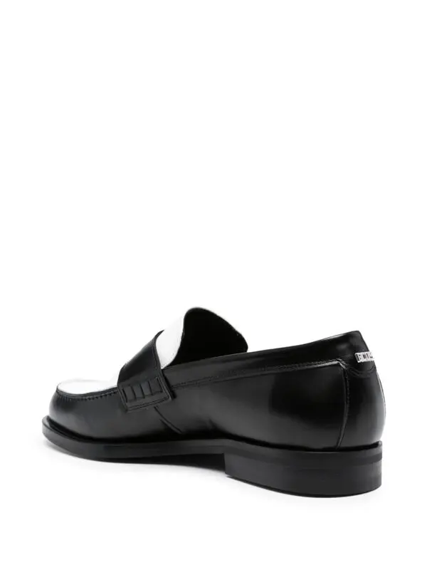 Gcds Two-tone Design Loafers - White