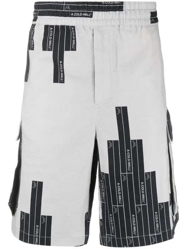 A-COLD-WALL* Vector Monogram Cargo Shorts - Black