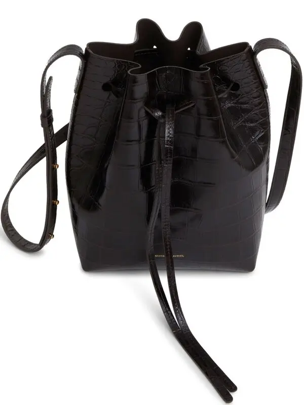 Mansur Gavriel Mini Bucket Bag Black 10% Off Editorialist