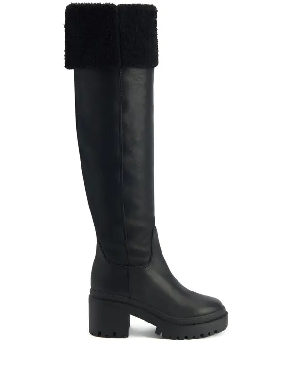 GIUSEPPE ZANOTTI Iwona 70mm Leather Boots
