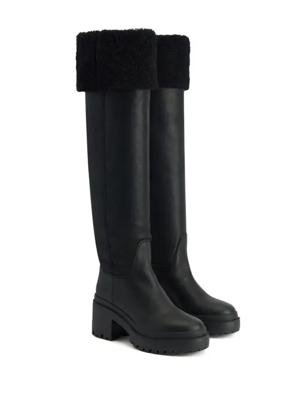 GIUSEPPE ZANOTTI Iwona 70mm Leather Boots