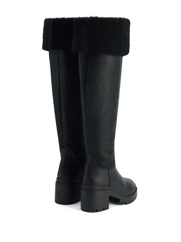 GIUSEPPE ZANOTTI Iwona 70mm Leather Boots