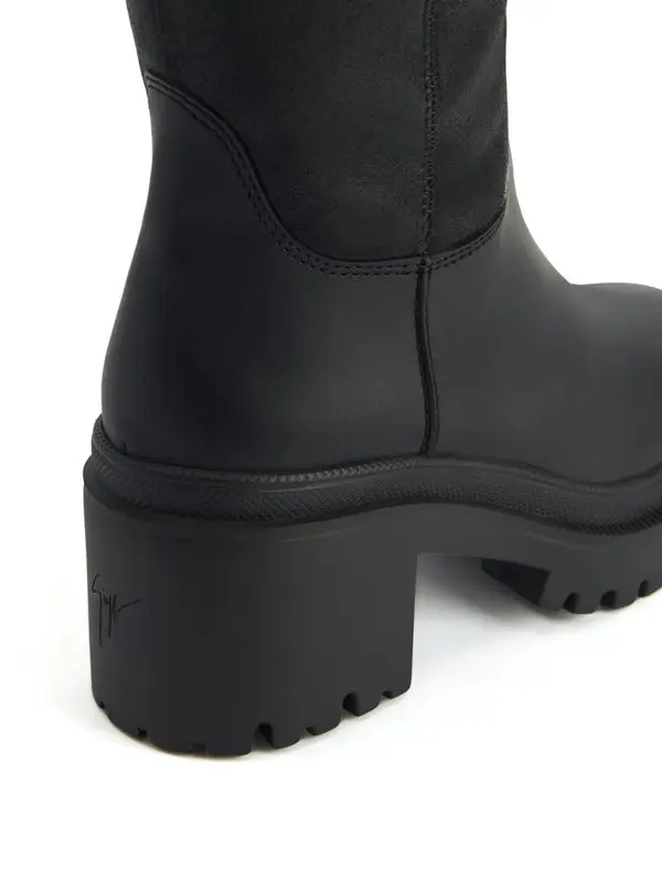 GIUSEPPE ZANOTTI Iwona 70mm Leather Boots
