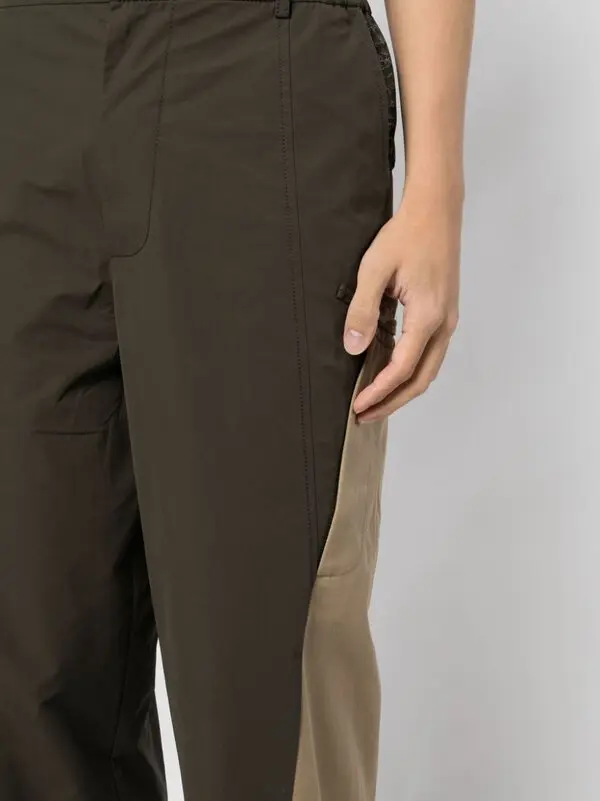 FENG CHEN WANG Two-tone Straight-leg Trousers