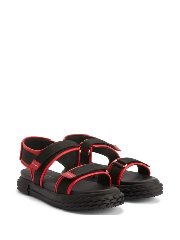 GIUSEPPE ZANOTTI Blabber Gummy Touch-strap Sandals - Red