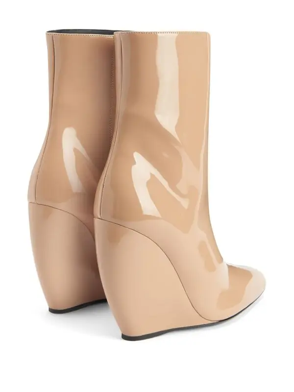 GIUSEPPE ZANOTTI 105mm Tylde Wedge Boots - Neutrals