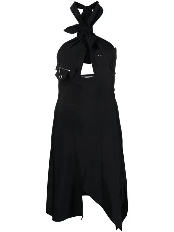 Coperni Racing Halterneck Minidress