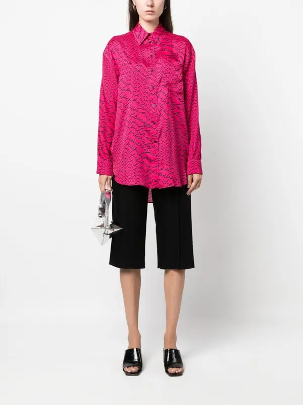 Pinko Logo-print Long-sleeve Shirt