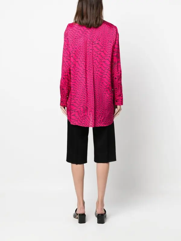 Pinko Logo-print Long-sleeve Shirt