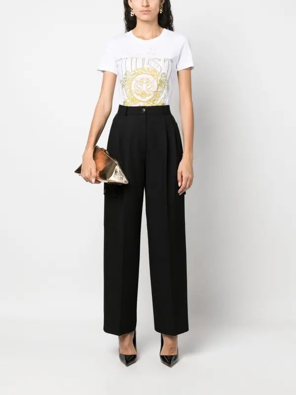 Just Cavalli Tiger Head T-shirt - White