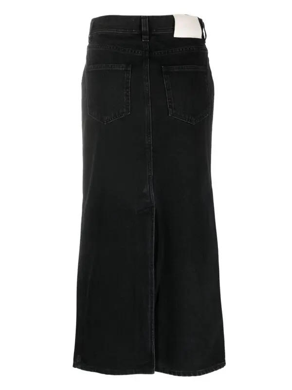 Loulou De Saison Organic Cotton Midi Skirt