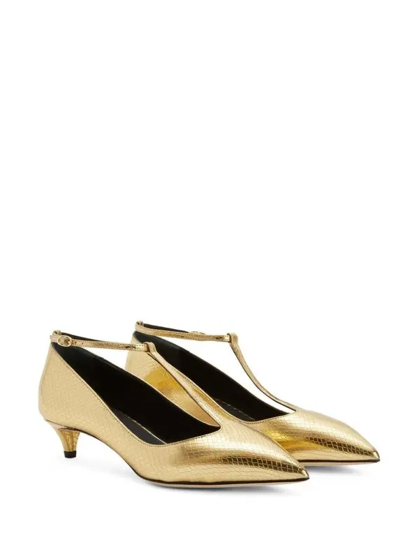 GIUSEPPE ZANOTTI 35mm Olivia Pumps - Gold
