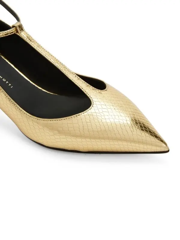 GIUSEPPE ZANOTTI 35mm Olivia Pumps - Gold