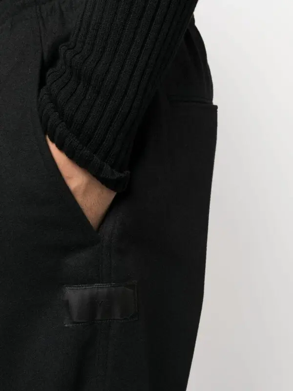 Y3 Drawstring-waist Tapered-leg Trousers