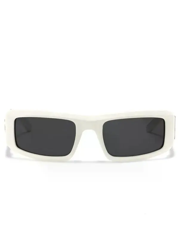 Palm Angels Kerman Logo-print Sunglasses - White