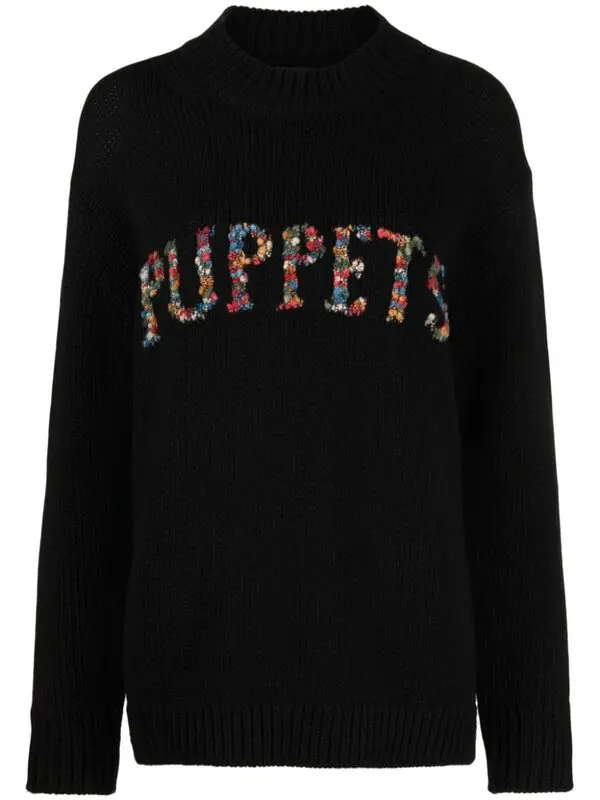 PUPPETS AND PUPPETS Logo-embroidered Jumper