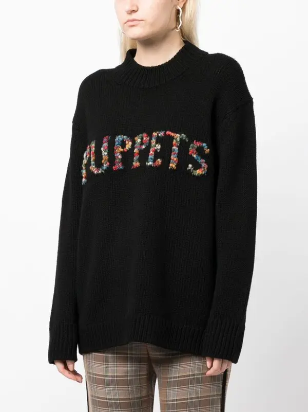 PUPPETS AND PUPPETS Logo-embroidered Jumper