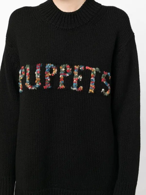 PUPPETS AND PUPPETS Logo-embroidered Jumper