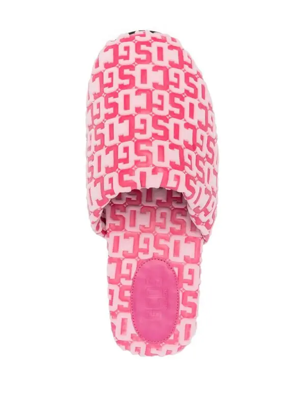 Gcds Monogram-pattern Slippers - Pink