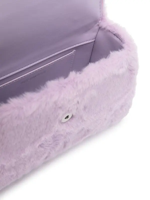 SELF-PORTRAIT Fluffy Bow Shoulder Bag