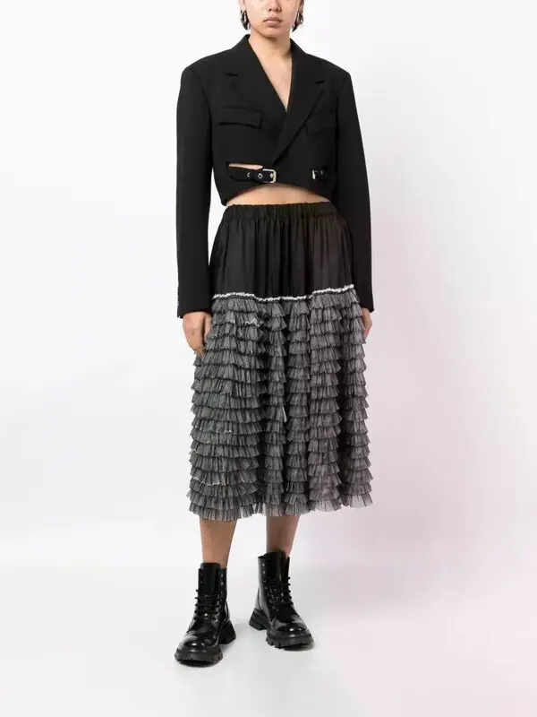 Comme Des Garçons Textured Pleated Shorts