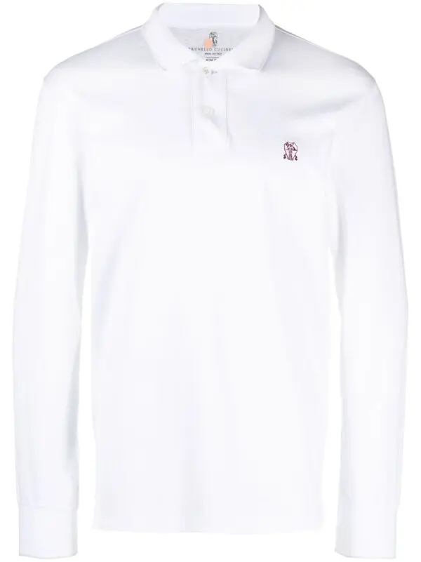 Brunello Cucinelli Logo-embroidered Cotton Polo Shirt