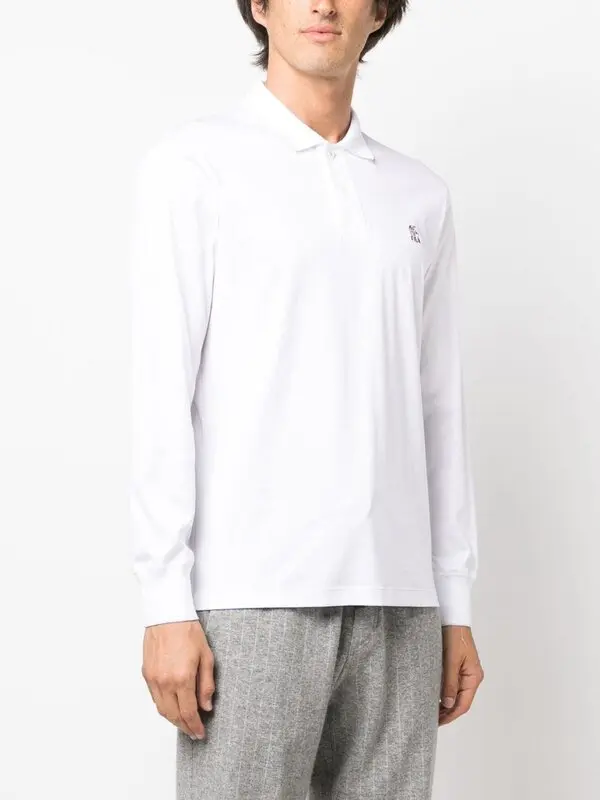 Brunello Cucinelli Logo-embroidered Cotton Polo Shirt