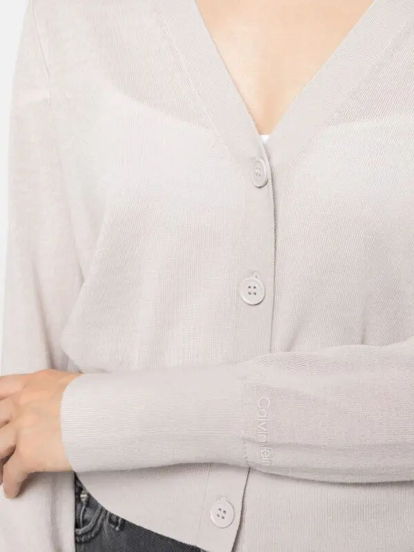 Calvin Klein V-neck Wool Cardigan