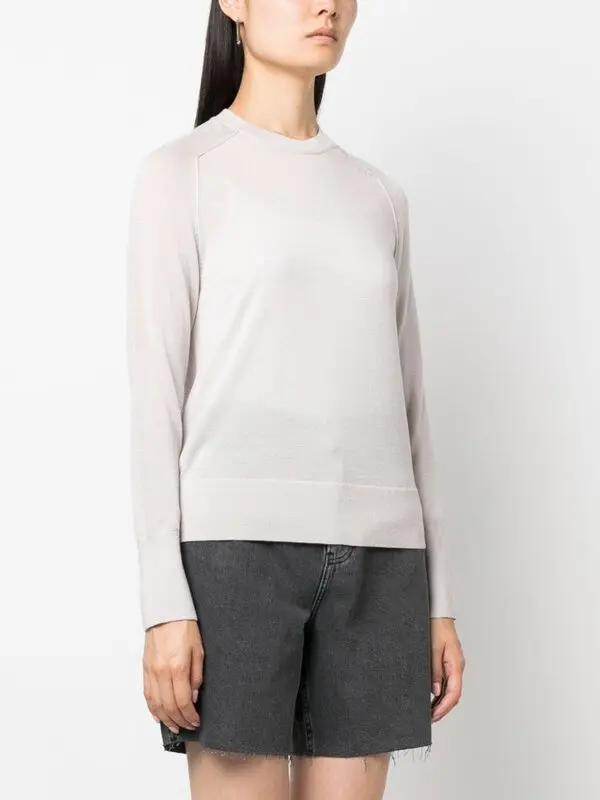 Calvin Klein Fine-knit Wool Jumper - Neutrals