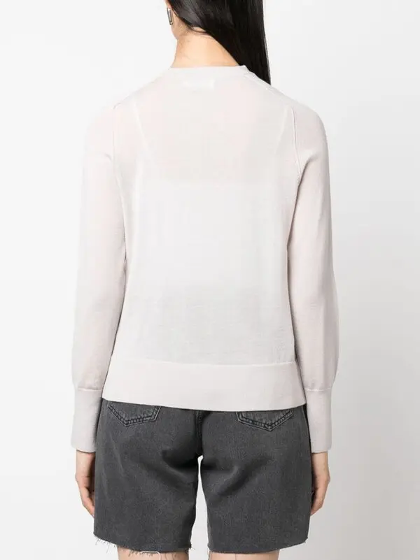 Calvin Klein Fine-knit Wool Jumper - Neutrals
