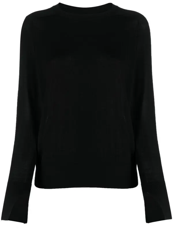 Calvin Klein Fine-knit Wool Jumper - Black