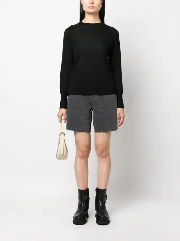 Calvin Klein Fine-knit Wool Jumper - Black