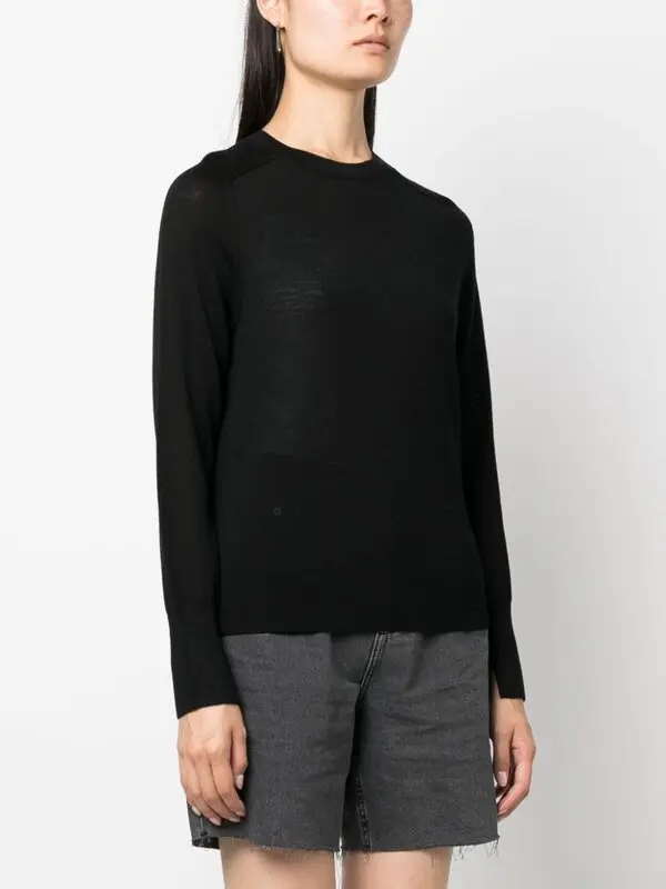 Calvin Klein Fine-knit Wool Jumper - Black