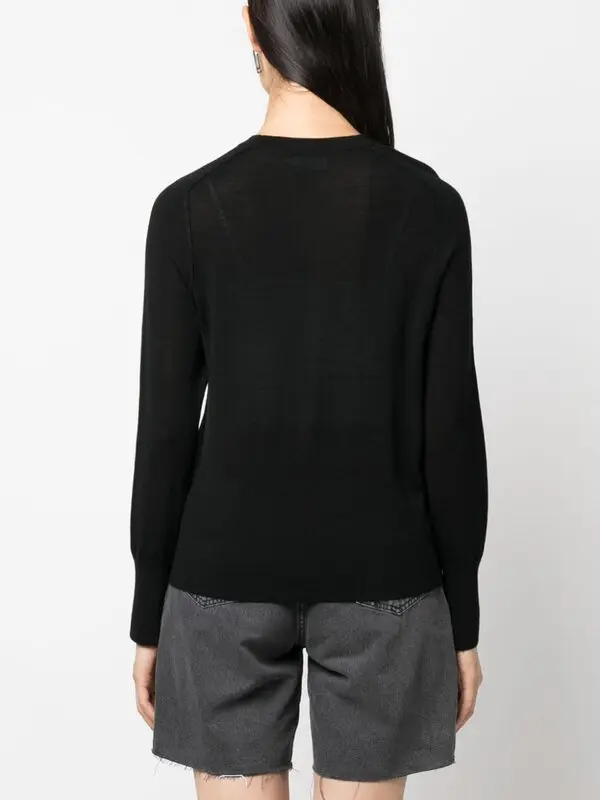 Calvin Klein Fine-knit Wool Jumper - Black