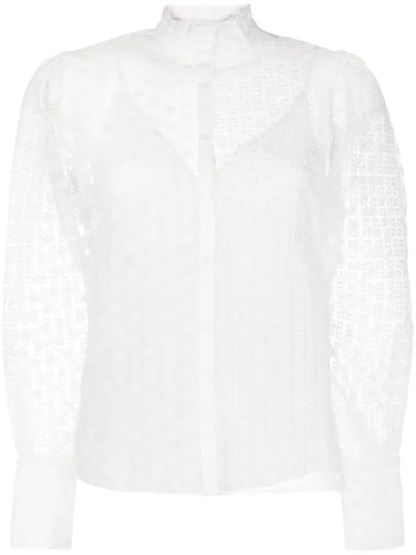 Maje Layered Cotton-blend Shirt