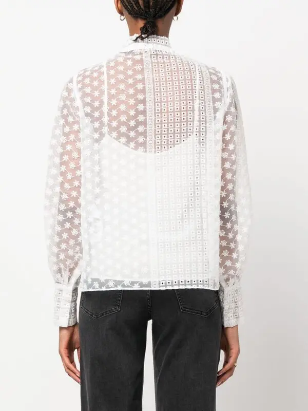 Maje Layered Cotton-blend Shirt